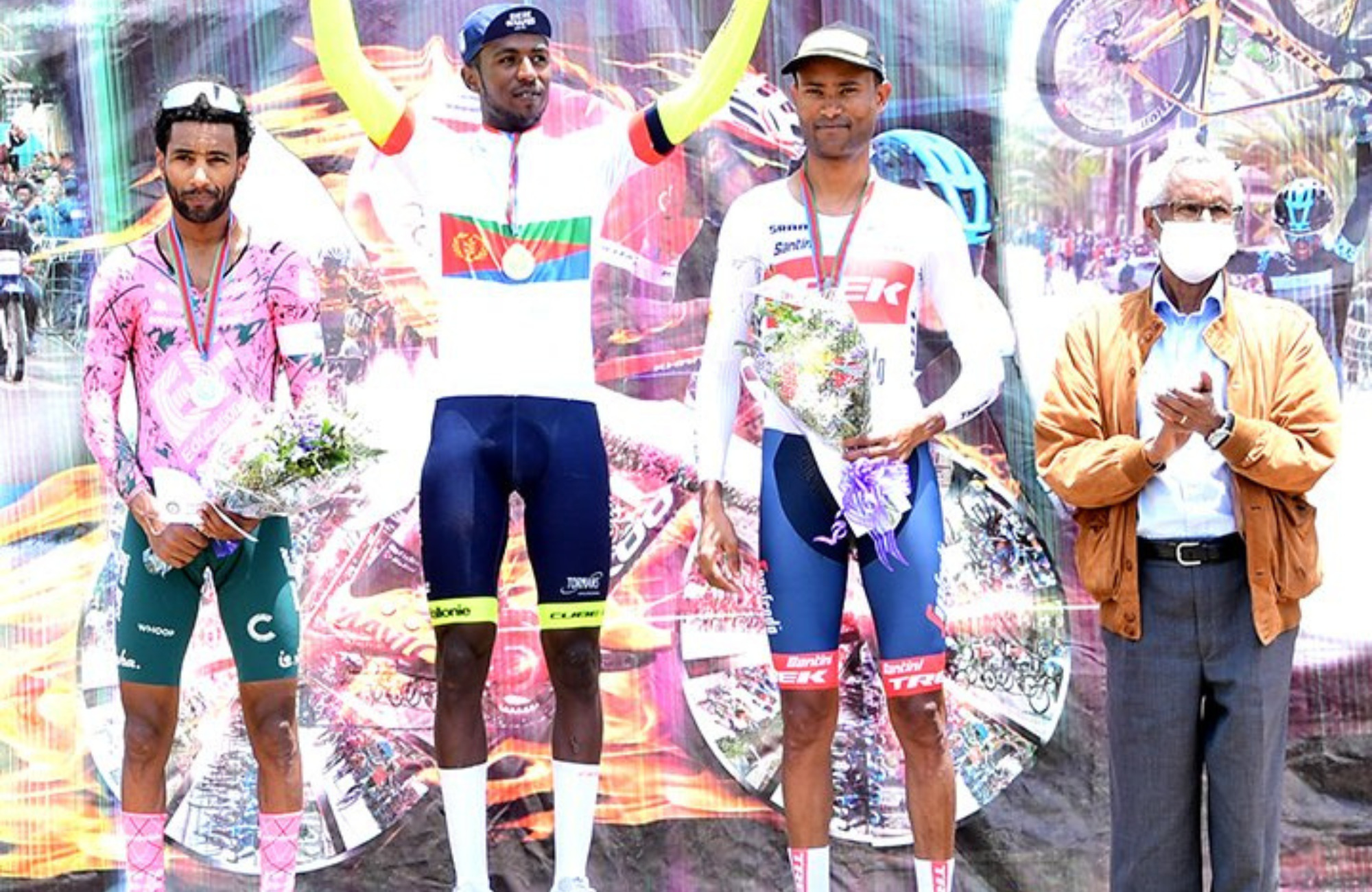 Biniam Girmay campeón de crono de Eritrea 2022 - Ciclismo Colombiano