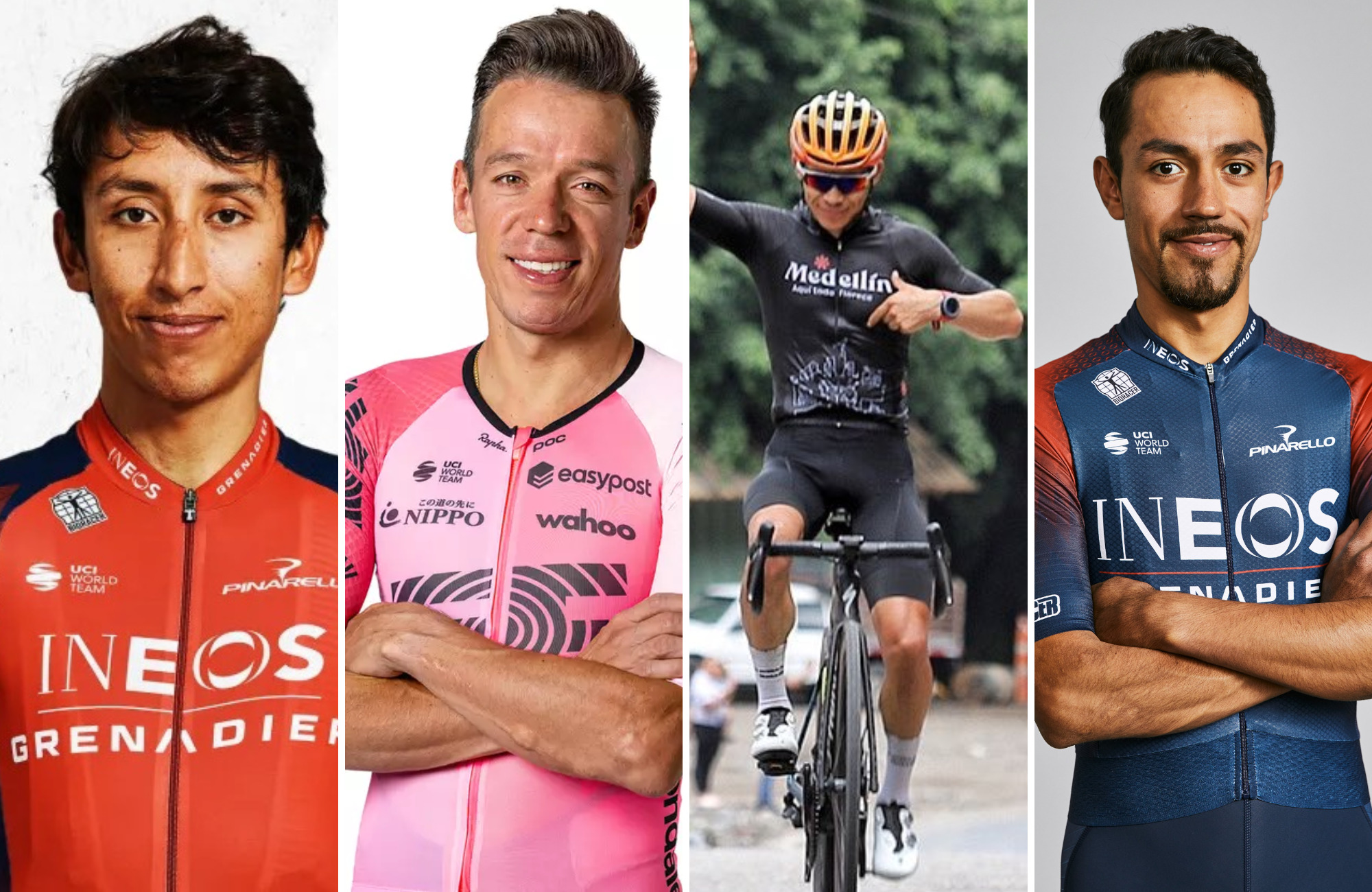 Egan, Rigo, López, Martínez, la carrera en Colombia donde ellos estarán ...