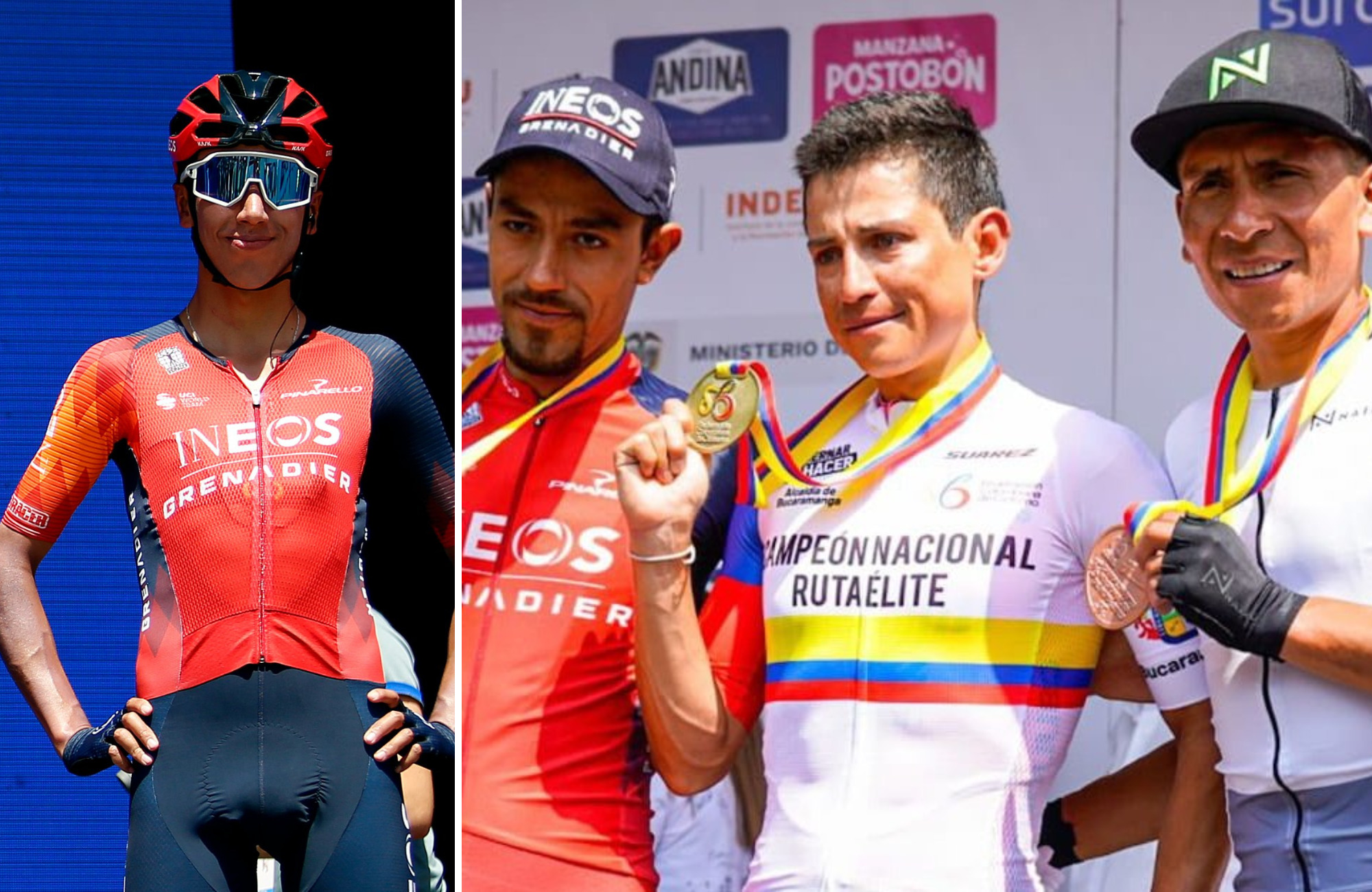 Egan Bernal y su gran mensaje a Chaves, Nairo y Martínez por los ...