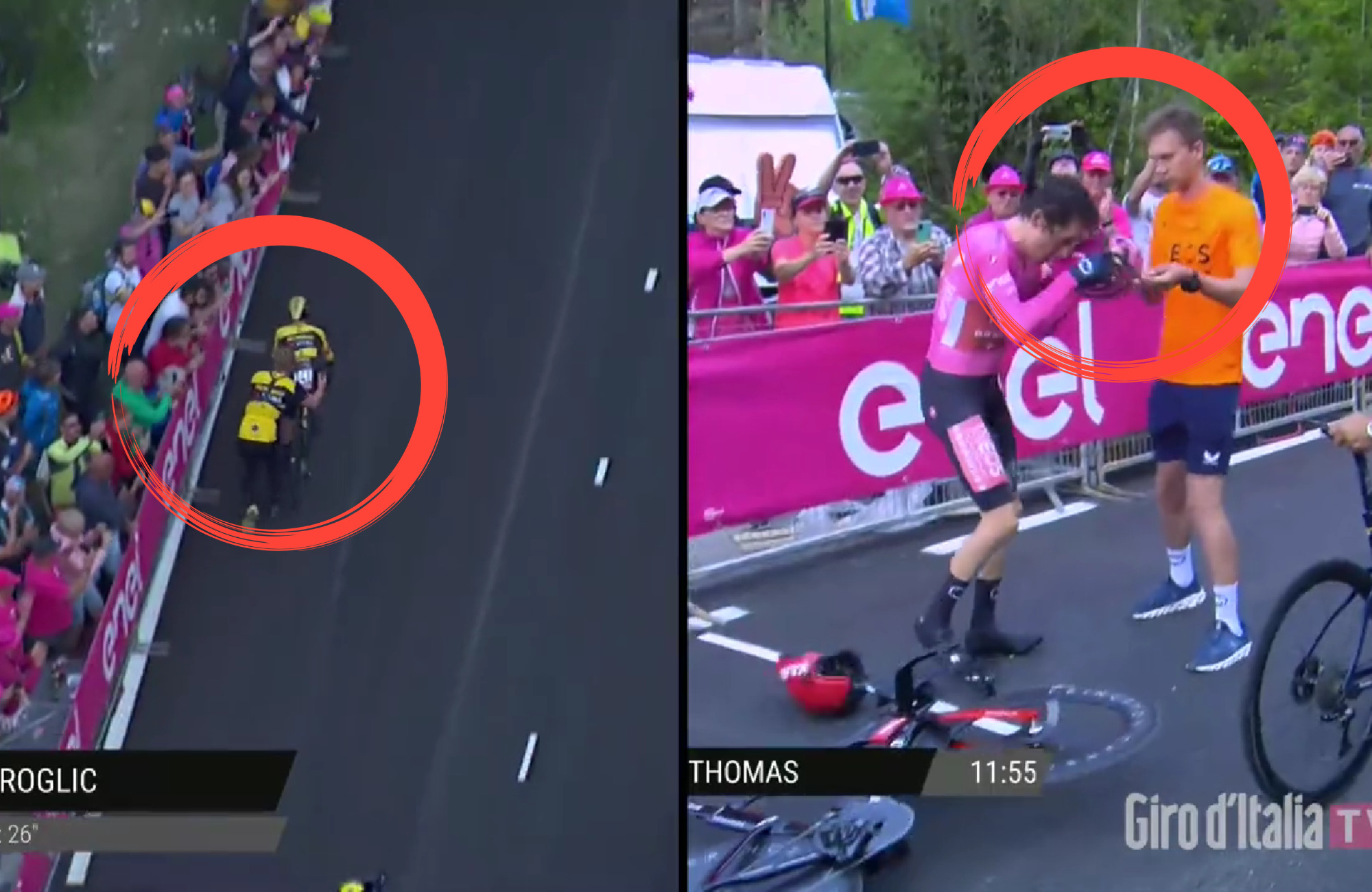 Cambiándose el casco, el insólito momento en el que Thomas perdió gran ...